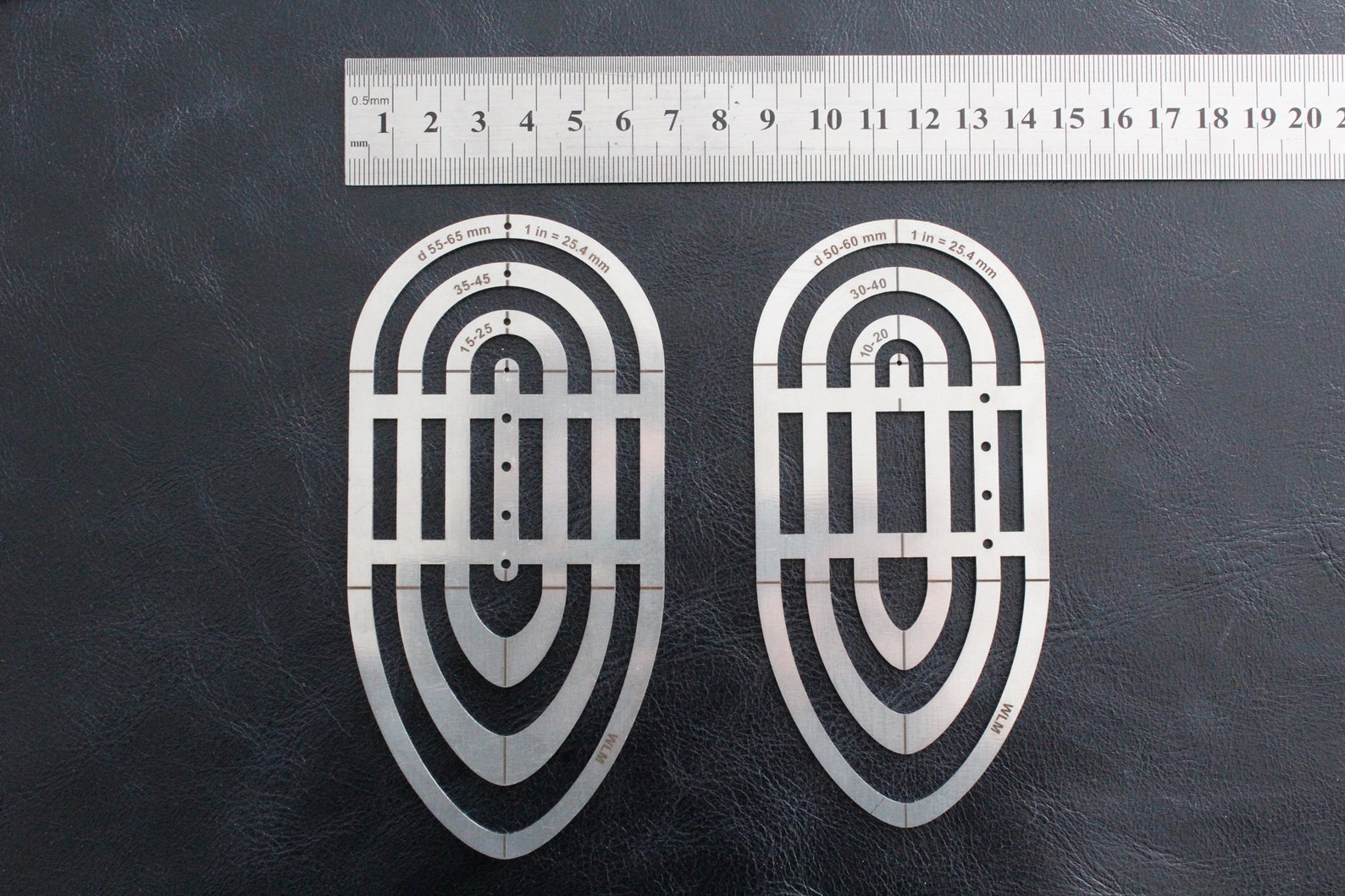 2 Pcs Leather Belt Strap Templates Stencil for Belt Crafting | Etsy