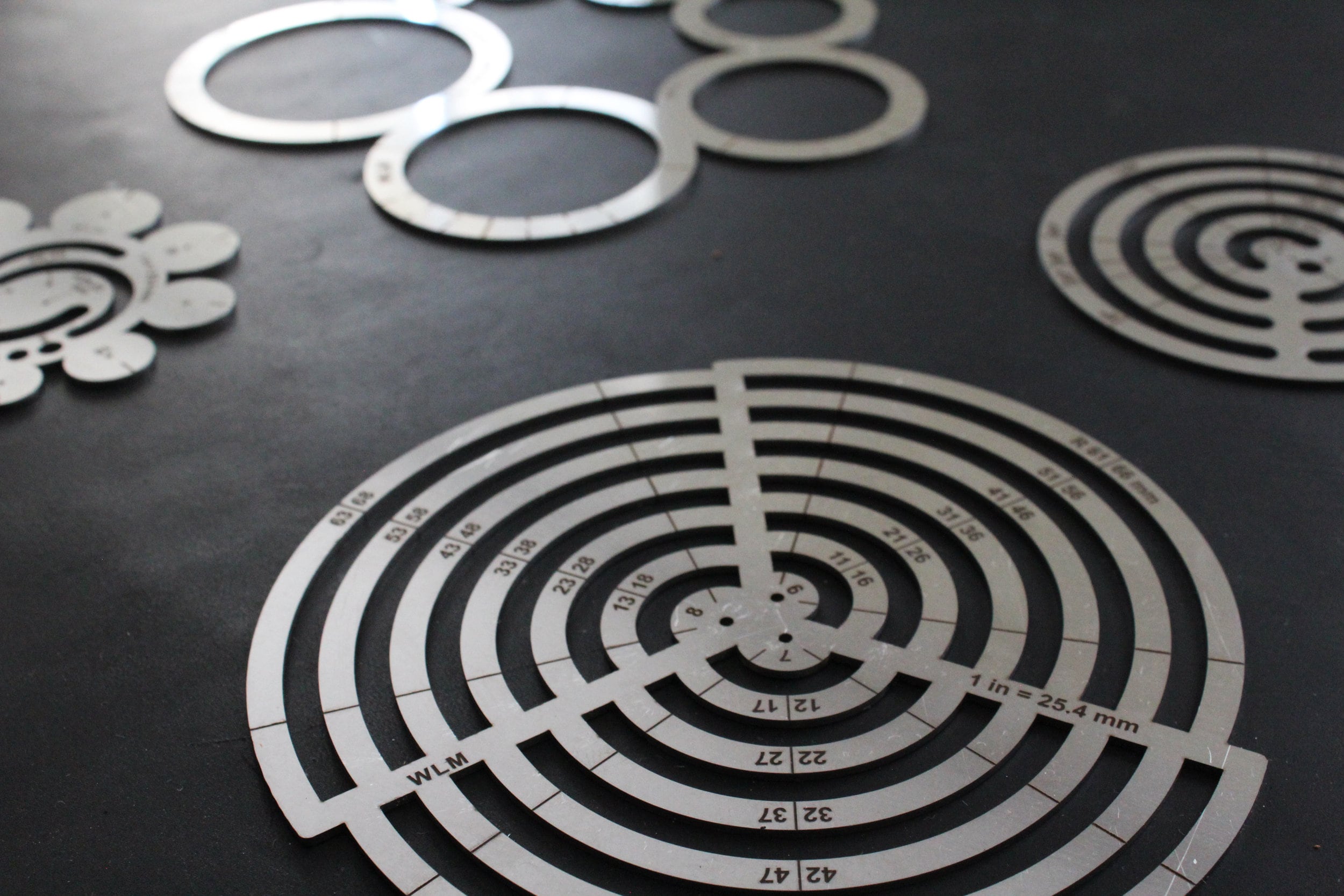 Leather Craft Ruler Steel Circle Rulers Round Leather - Etsy UK