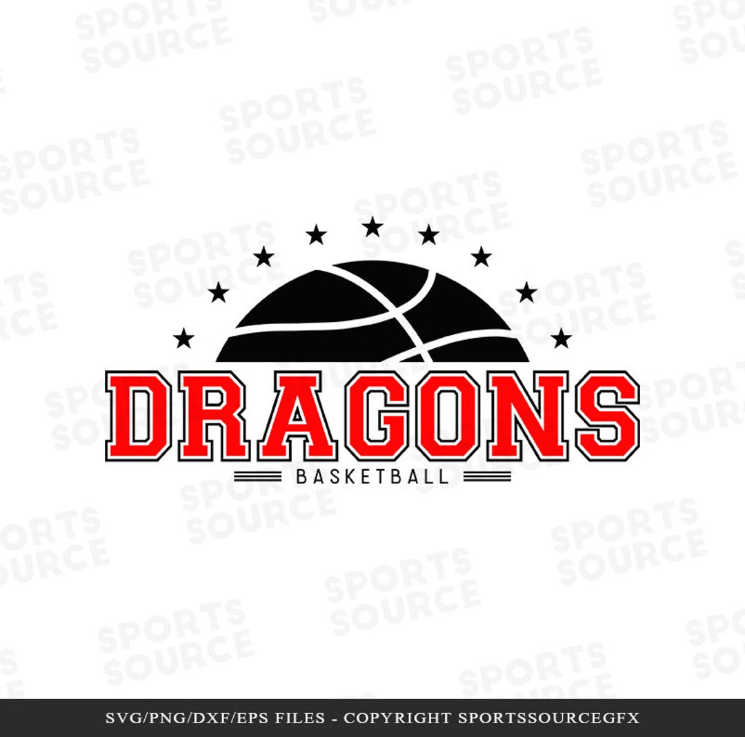Dragons SVG, Dragons Basketball SVG, Basketball Graphic, Clipart, SVG ...