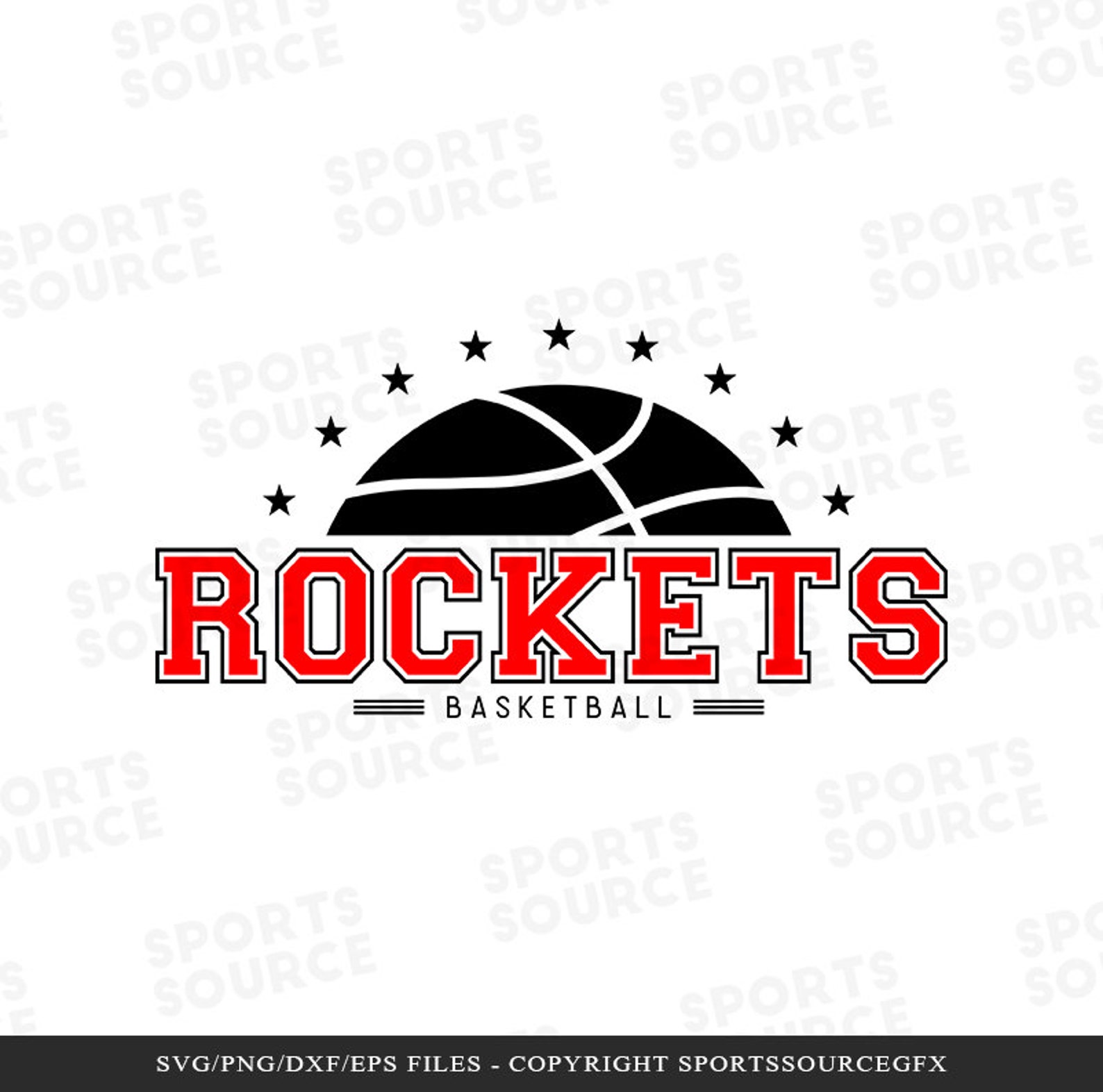Rockets SVG Basketball SVG Rockets Basketball Graphic - Etsy