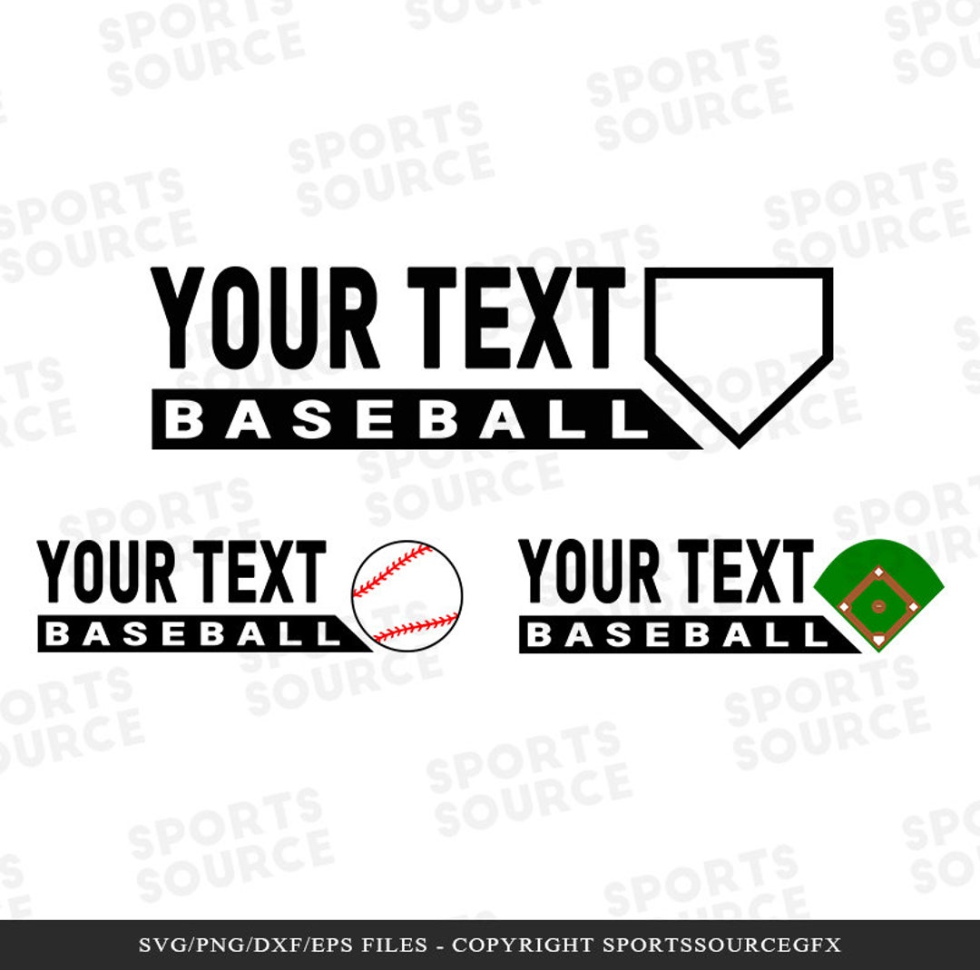 Baseball SVG, Baseball Logo Template, Silhouette Files, Cricut Files ...