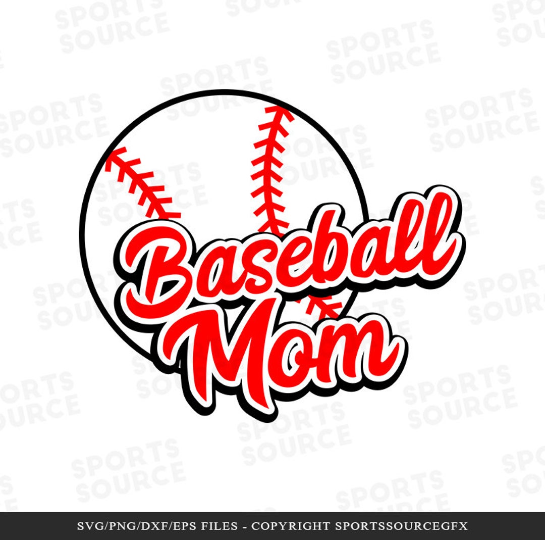Baseball Mom SVG, Baseball SVG, Cutting Files, PNG Clipart, Silhouette ...