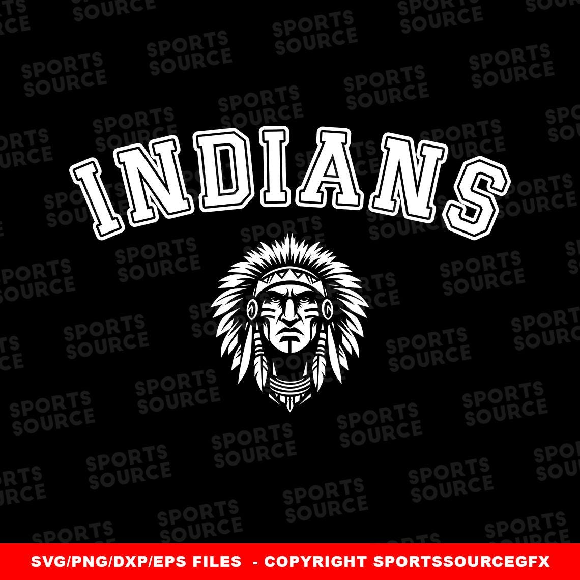 Indians Logo SVG, Sports Team Template for Football, Baseball ...