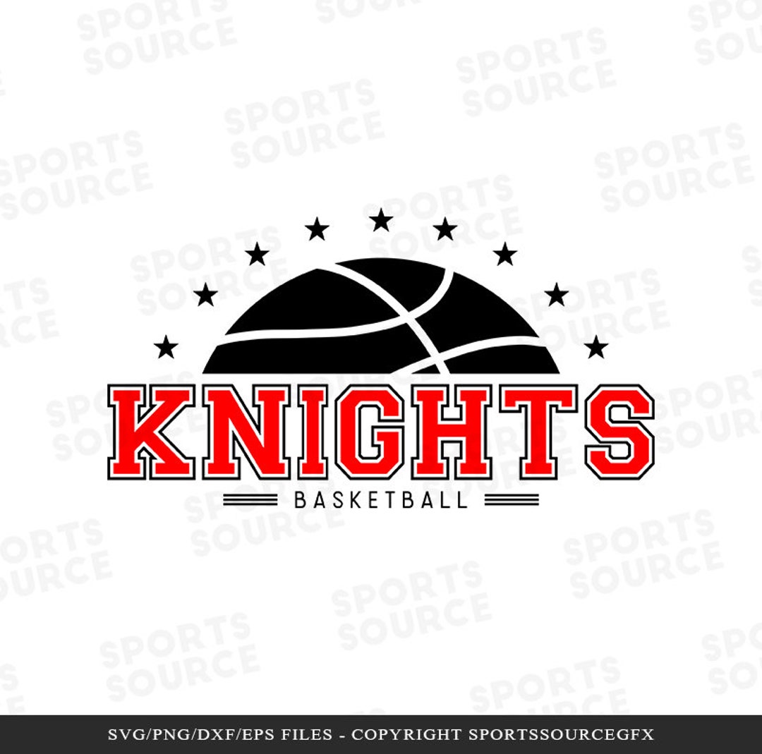 Knights SVG, Basketball SVG, Knights Basketball Graphic, Sports, Logo ...