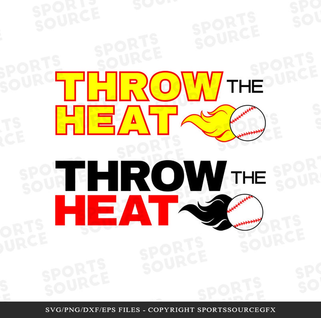 Throw the Heat, Baseball SVG, Sports, Digital Files, PNG Clipart ...