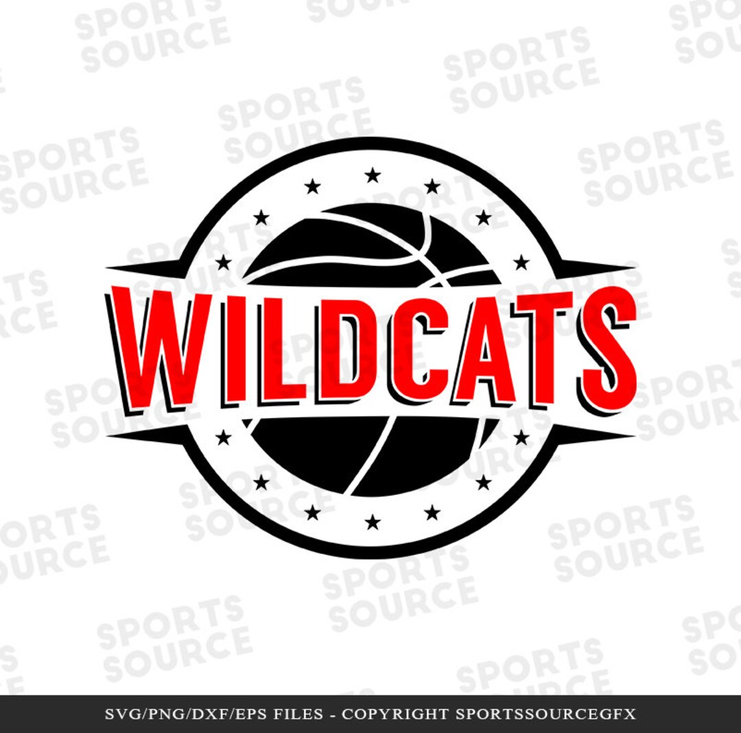 Wildcats SVG, Basketball SVG, Wildcats Basketball Graphic, Sports, Logo ...