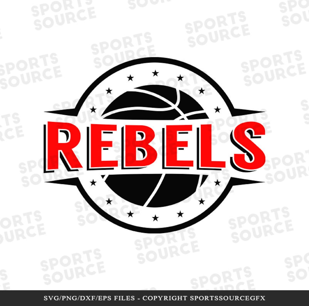 Rebels SVG, Basketball SVG, Rebels Basketball Graphic, Sports, Logo ...