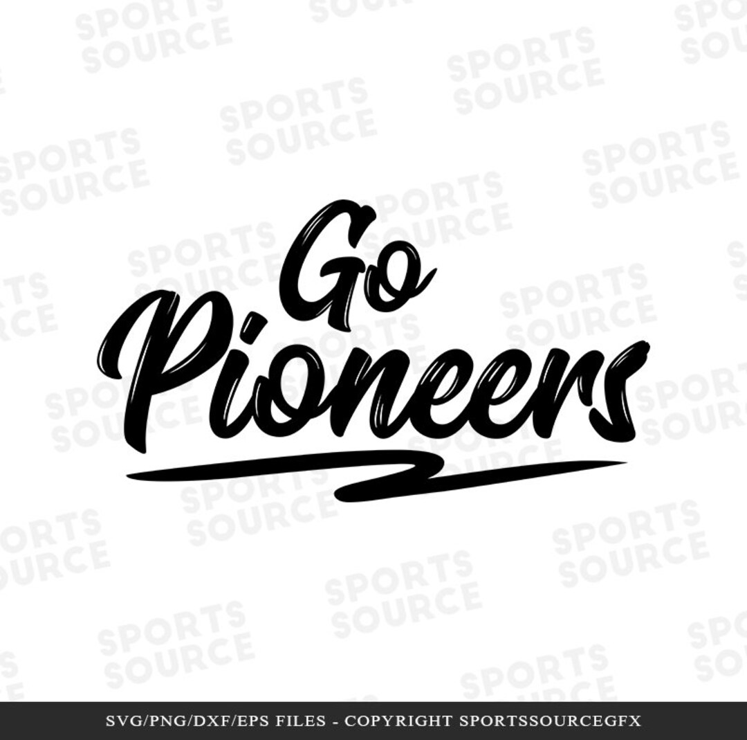 Pioneers SVG, Go Pioneers, Baseball, Basketball, Football, Team Logo ...