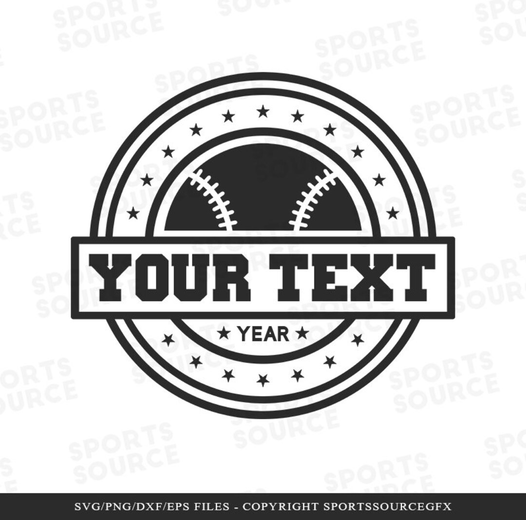 Baseball SVG, Baseball Team DIY Logo, Silhouette Files, Cricut Files ...