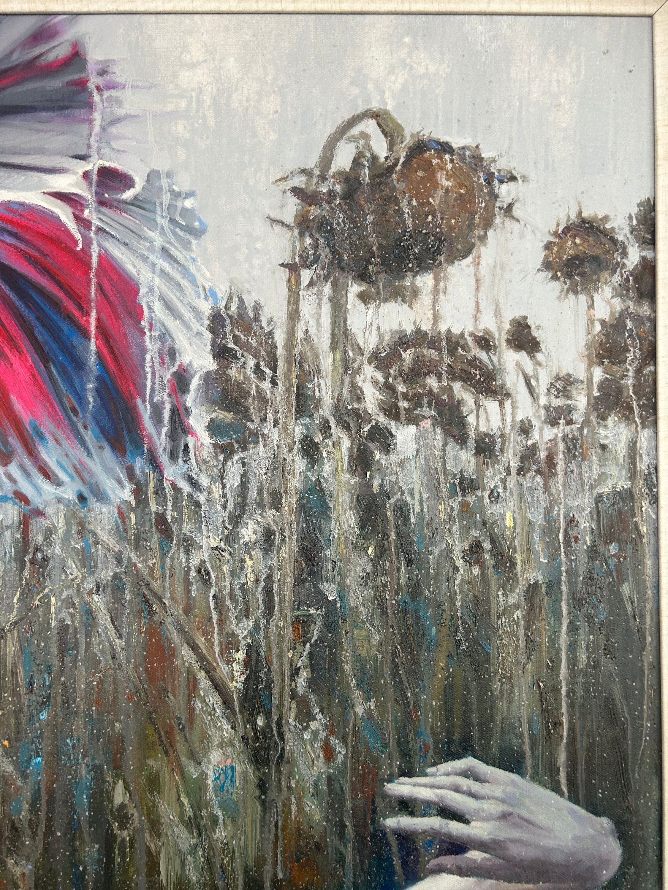 Original Body Art Oil Painting: 