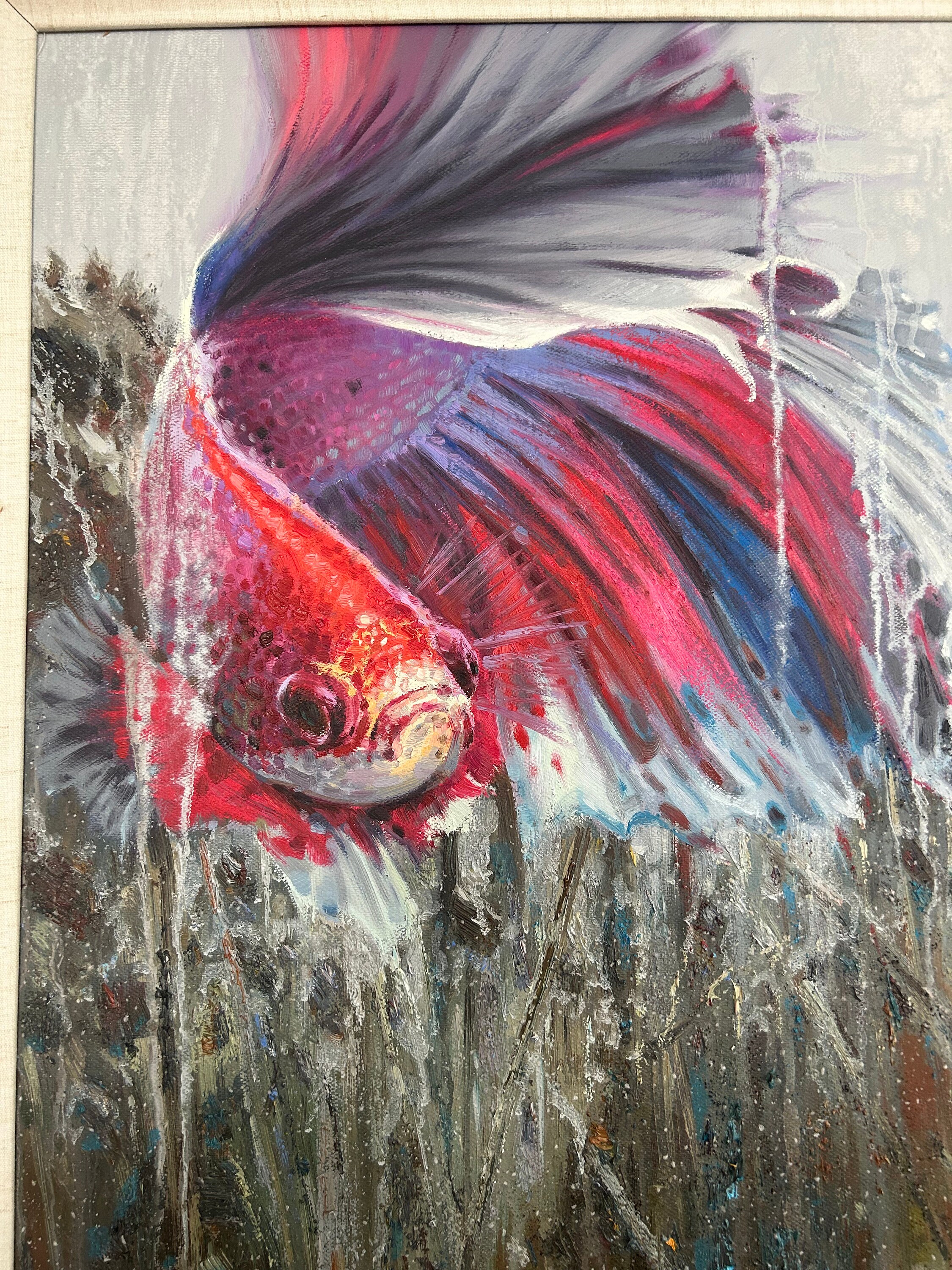 Original Body Art Oil Painting: 