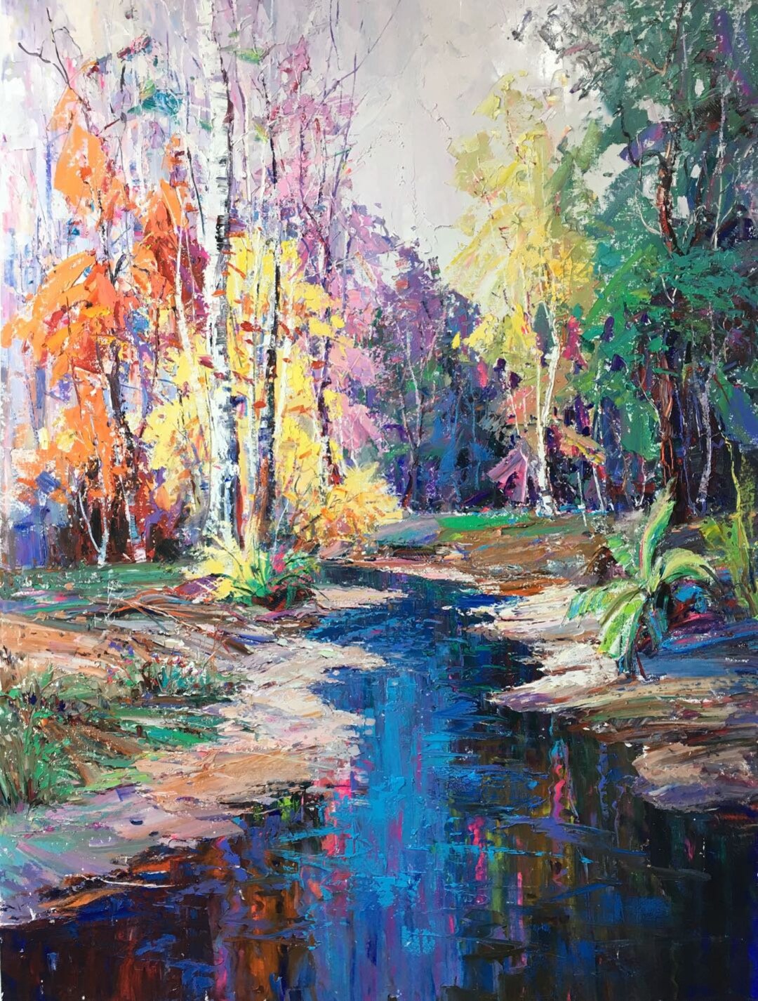 Painting Landscape, Impression Landscape Oil Painting, on Canvas, Wall ...