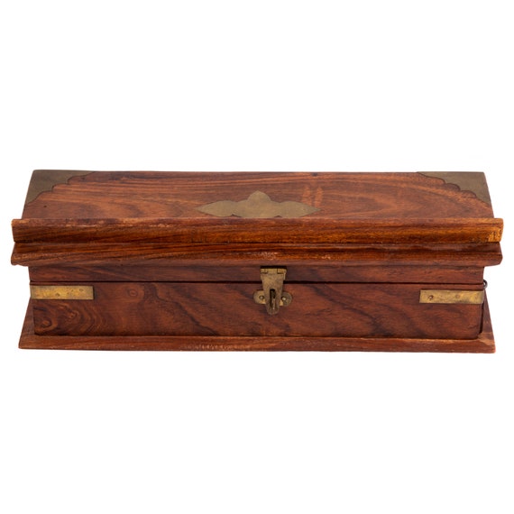 Acacia wood box with - Gem