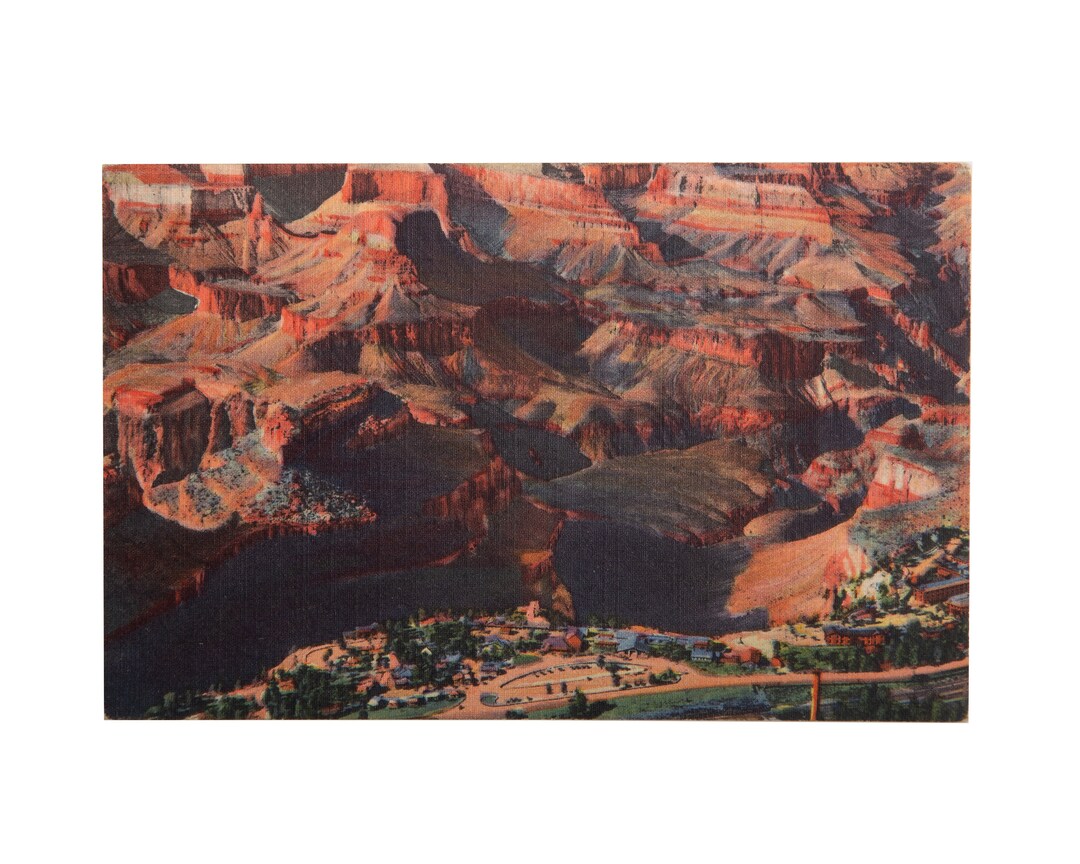 Vintage Postcard, Grand Canyon From the Air, Grand Canyon National Park ...