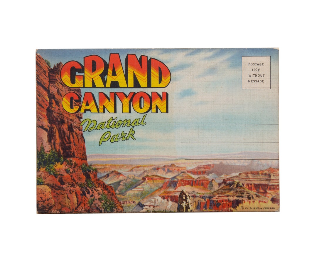 Vintage Arizona Postcard Pack, Grand Canyon National Park - Etsy