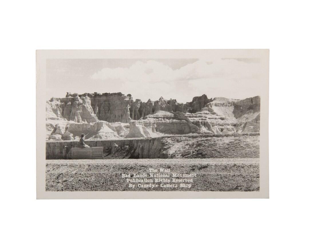 Vintage Photo Postcard, Bad Lands National Monument, South Dakota - Etsy