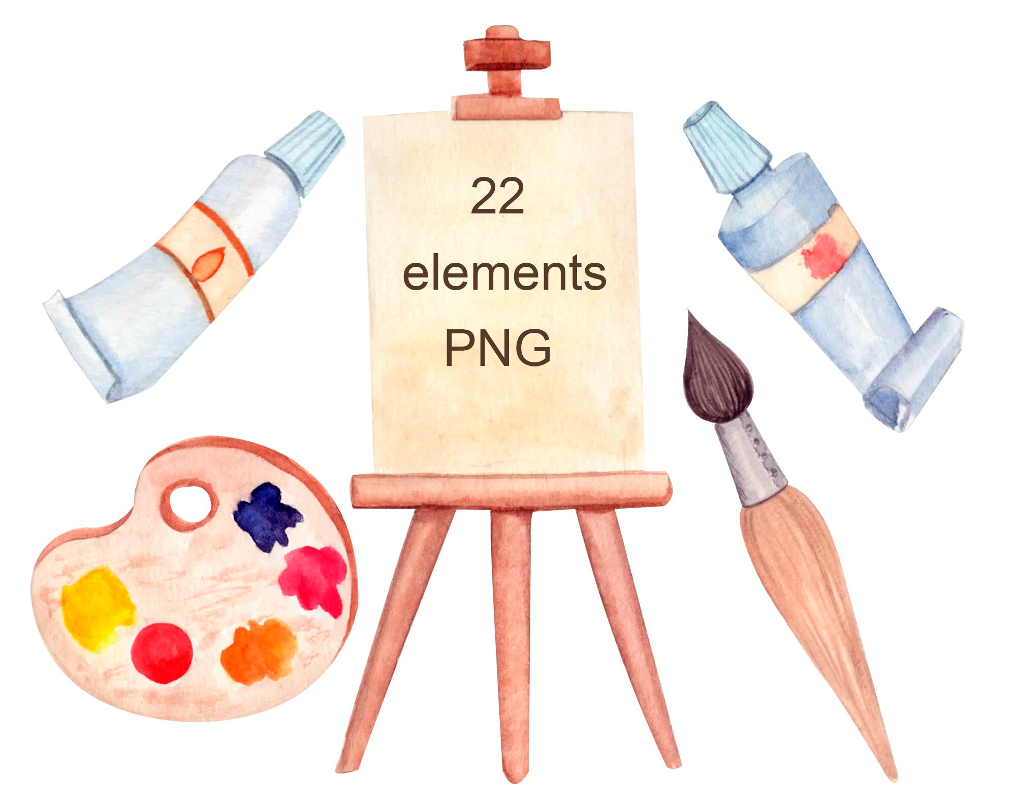 Back to School Clipart Teacher Clipart. Watercolor Clip Art - Etsy