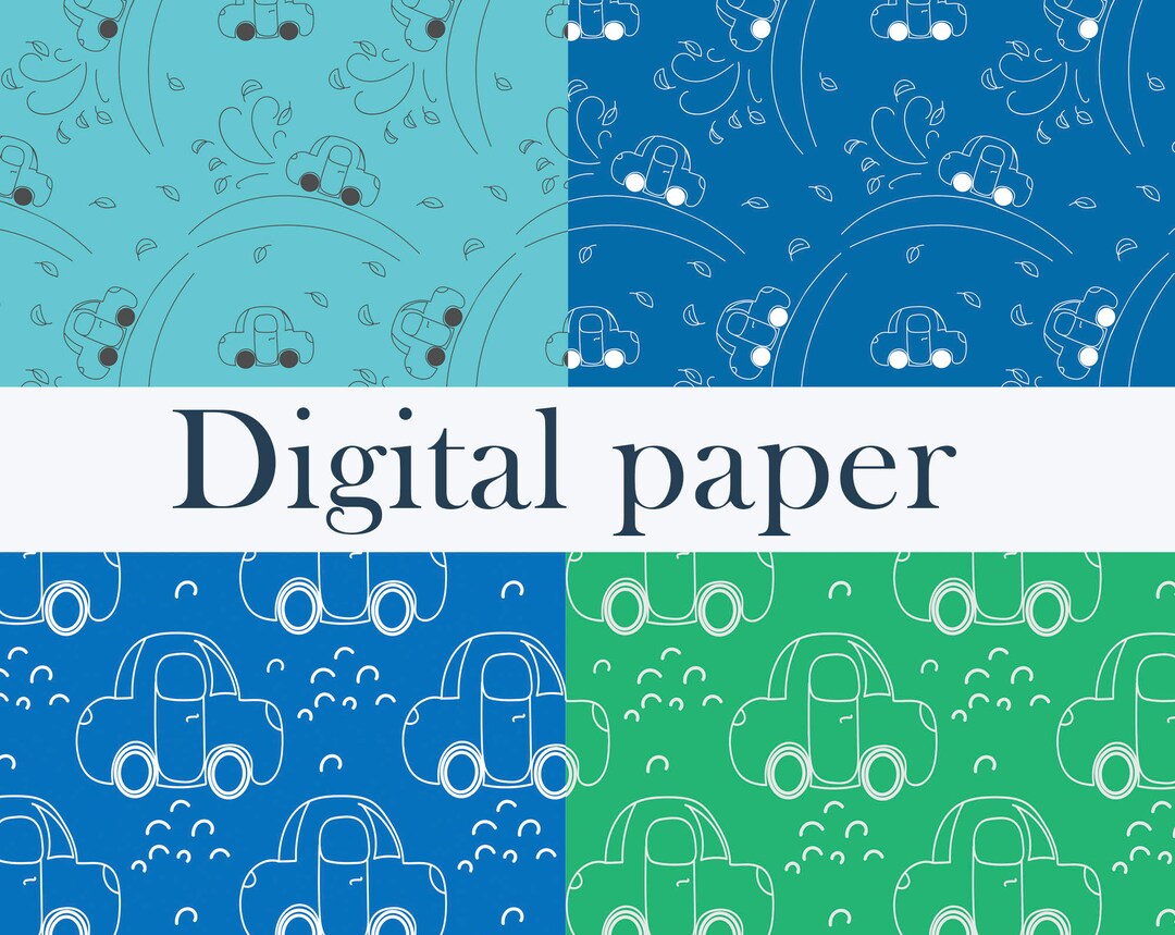 Seamless Baby Boy Nursery Pattern, Digital Paper - Etsy