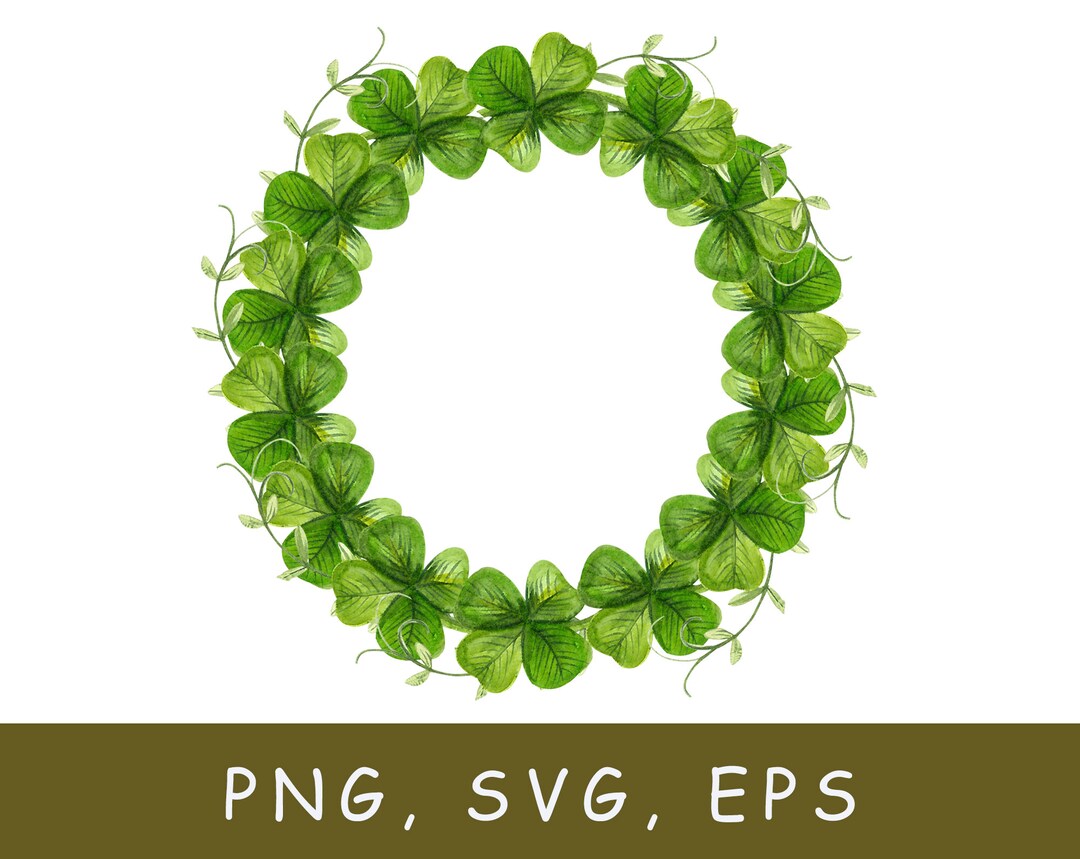 Greenery Wreath Svg Clipart. Floral Frame Clipart. Flower Border Svg - Etsy