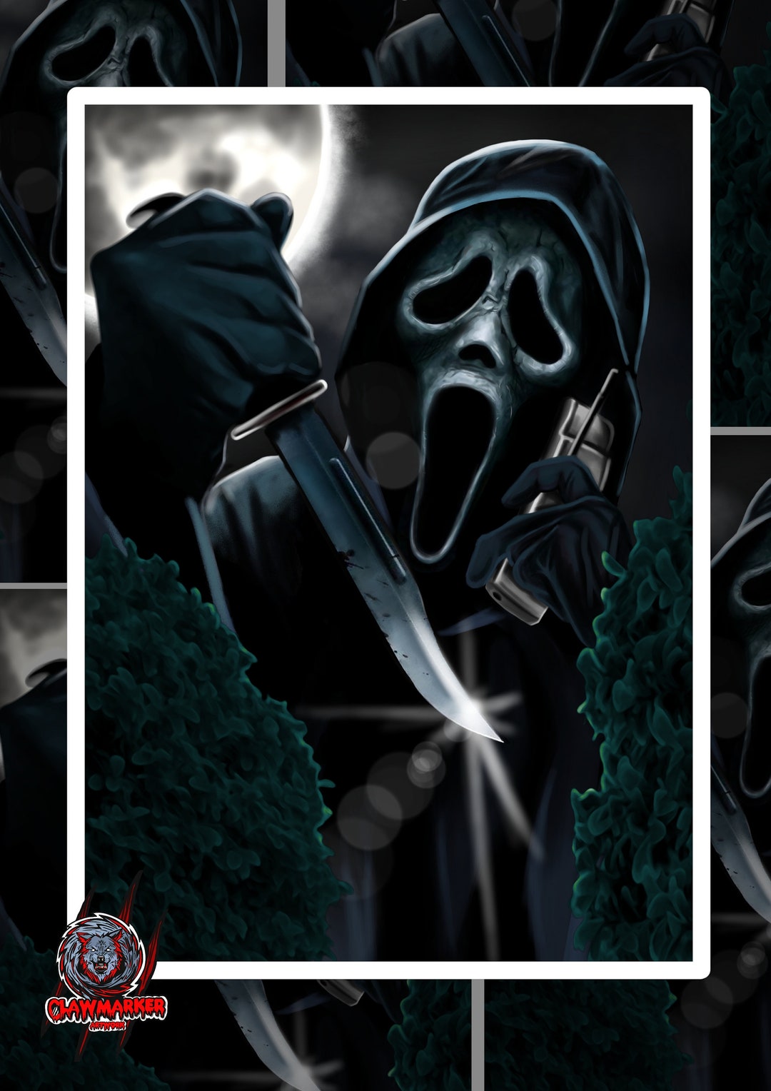 Ghostface Print (original Digital Artwork) - Etsy