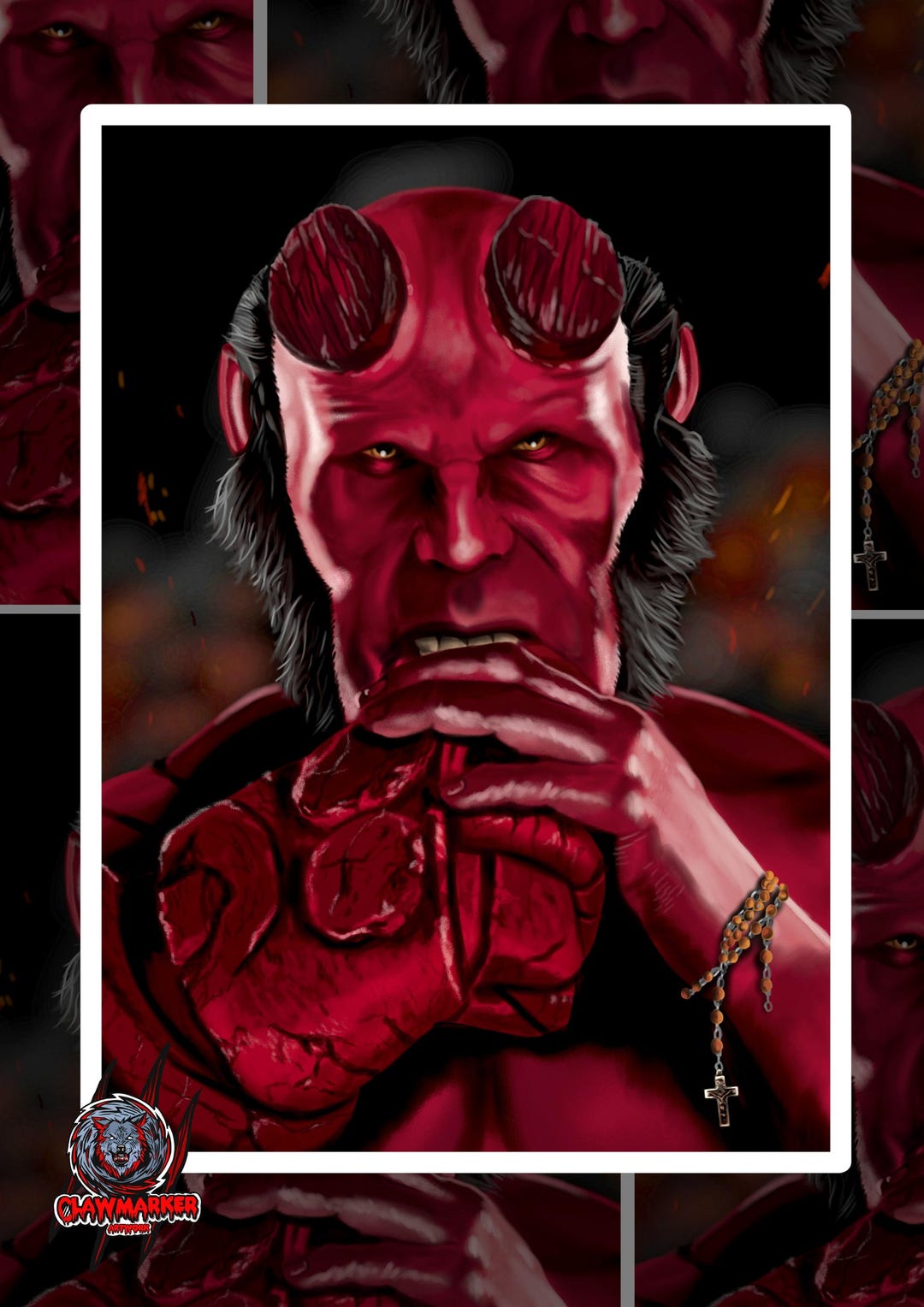 Hellboy Print (original Digital Artwork) - Etsy