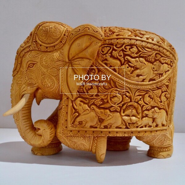 Carved Elephant - Etsy