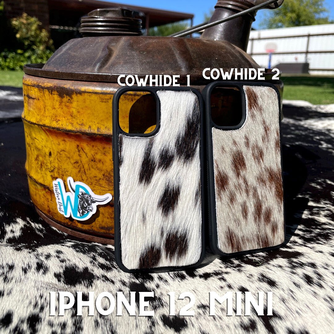 IPhone 12 MINI Lightweight Cases With GENUINE Leather or Cowhide ...