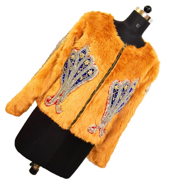 Designer Fur Jacket Winter Wedding coat fur bolero ja… - Gem