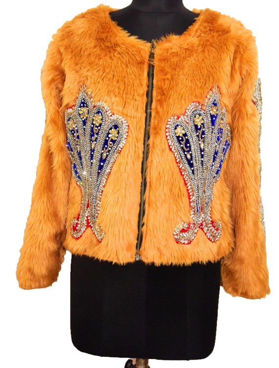 Designer Fur Jacket Winter Wedding coat fur bolero ja… - Gem