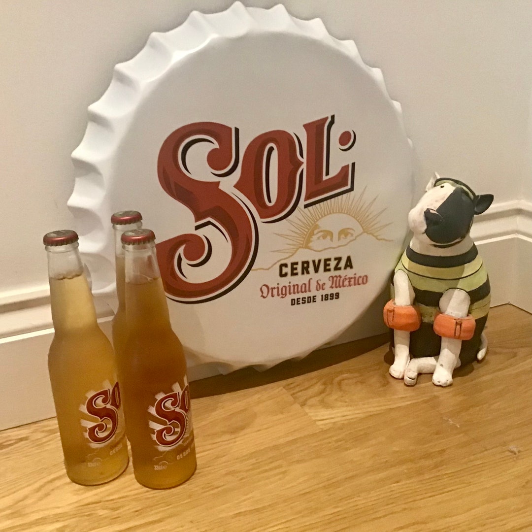 Sol Cerveza Big 40cm Replica Bottle Top Wall Decoration. Sol Beer Lover ...