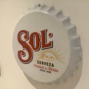 Sol Cerveza Big 40cm Replica Bottle Top Wall Decoration. Sol Beer Lover ...