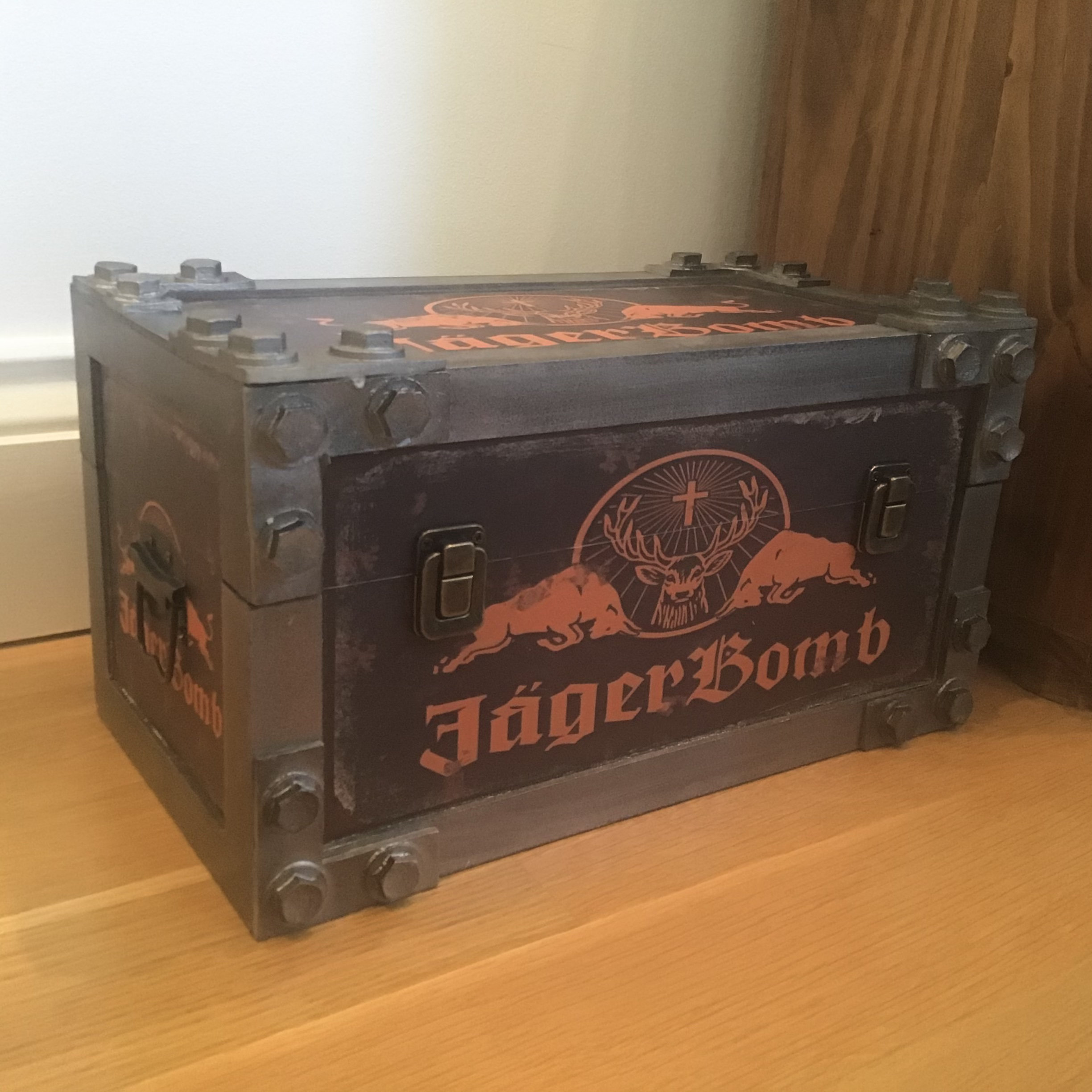Jager Bomb Trunk Crate. Jagerbomb steam punk industrial | Etsy