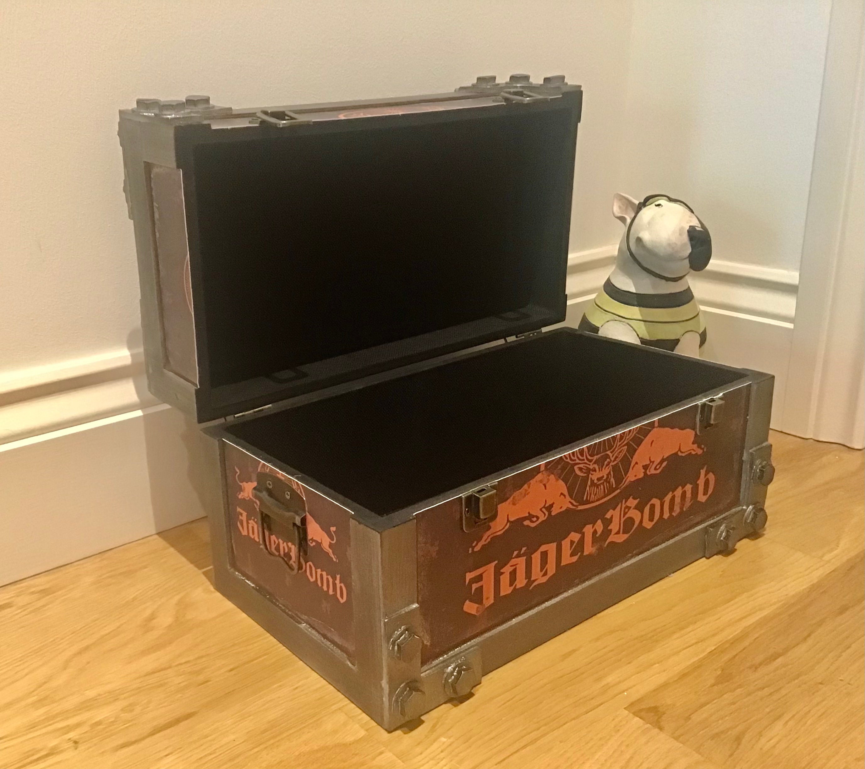 Jager Bomb Trunk Crate. Jagerbomb steam punk industrial | Etsy