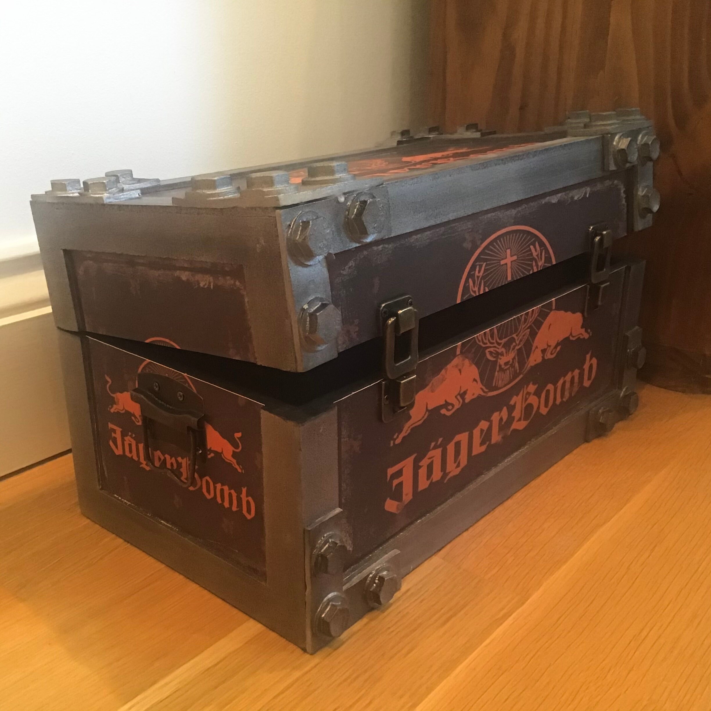 Jager Bomb Trunk Crate. Jagerbomb steam punk industrial | Etsy