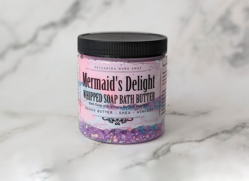 Mermaid's Delight Whipped Soap Bath Butter Mango - Etsy