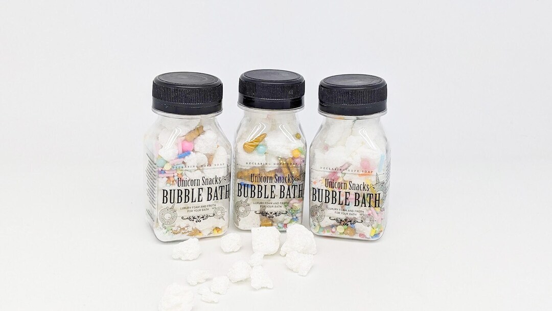 Unicorn Snacks Dry Bubble Bath Mix Fruity Cotton Candy Scent Gift Gift ...