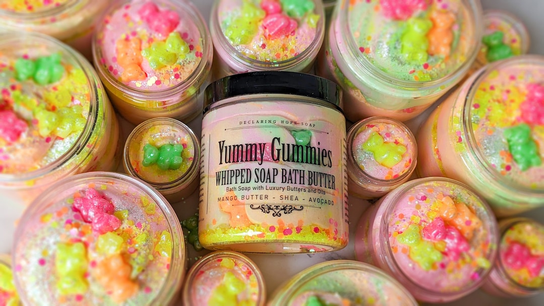 Yummy Gummies | Whipped Soap Bath Butter | Moisturizing | Gummy Bear ...