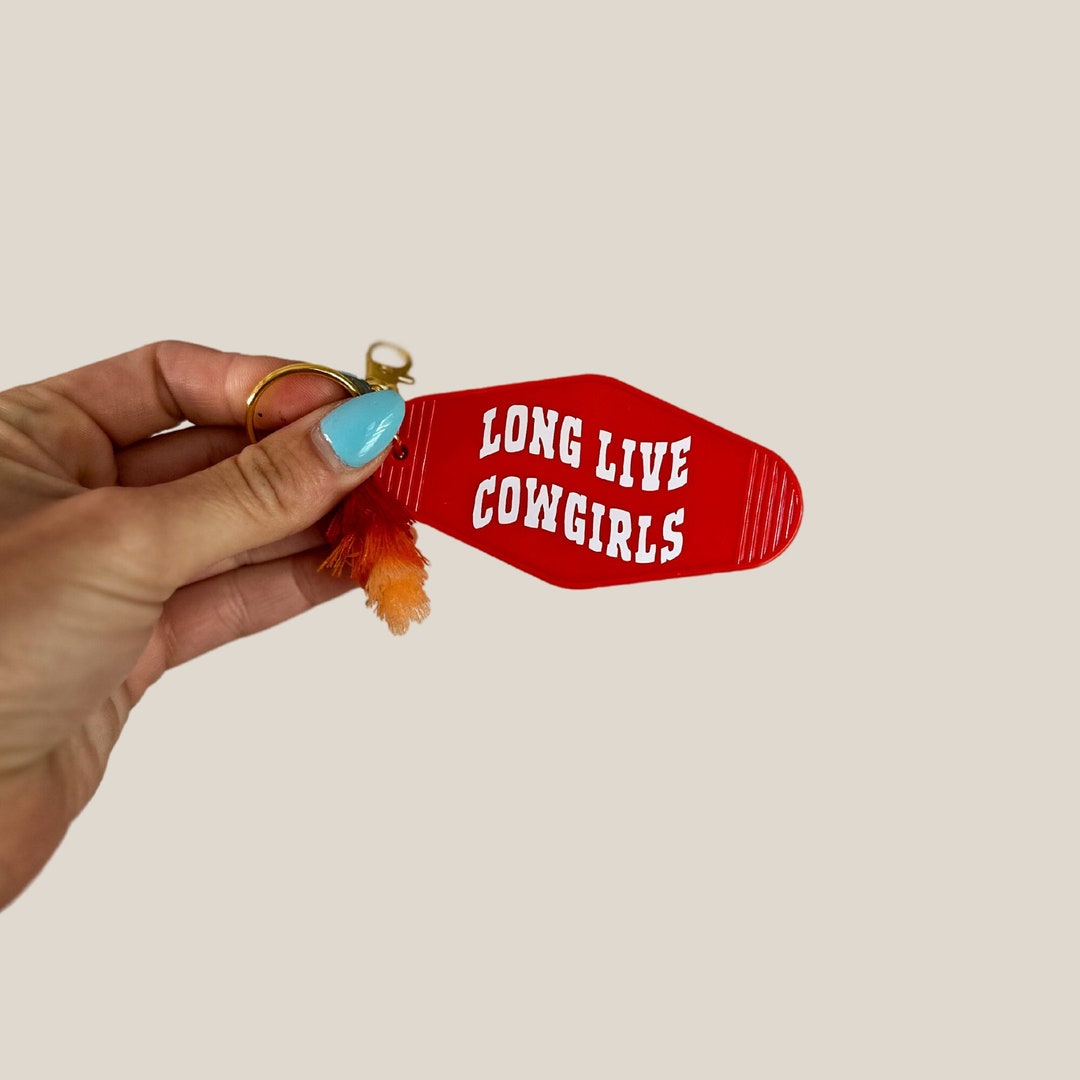 Long Live Cowgirls Motel Keychain Western Booktok Car Accessories Gifts ...