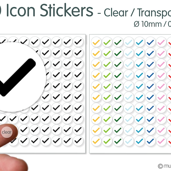 Check Mark Stickers - Etsy