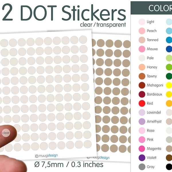 Transparent Paper Stickers - Etsy
