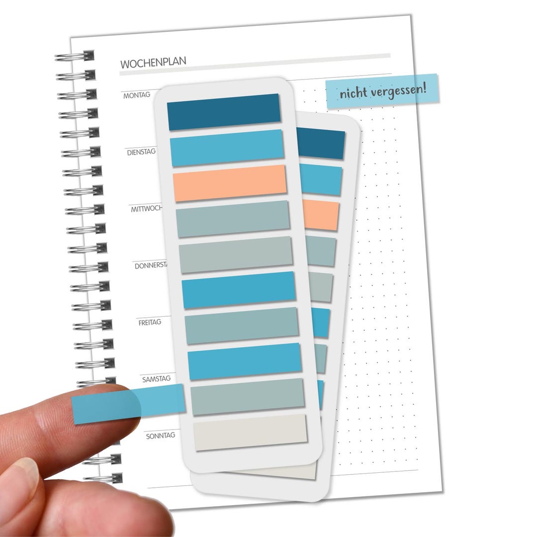 Register Stickers, Bullet Journal, Removable, Writable, Tabs, Set No. 5 ...