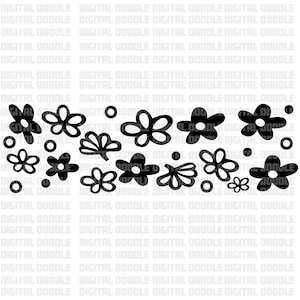 Vintage Pyrex Spring Blossom SVG Crazy Daisy SVG Clip Art | Etsy