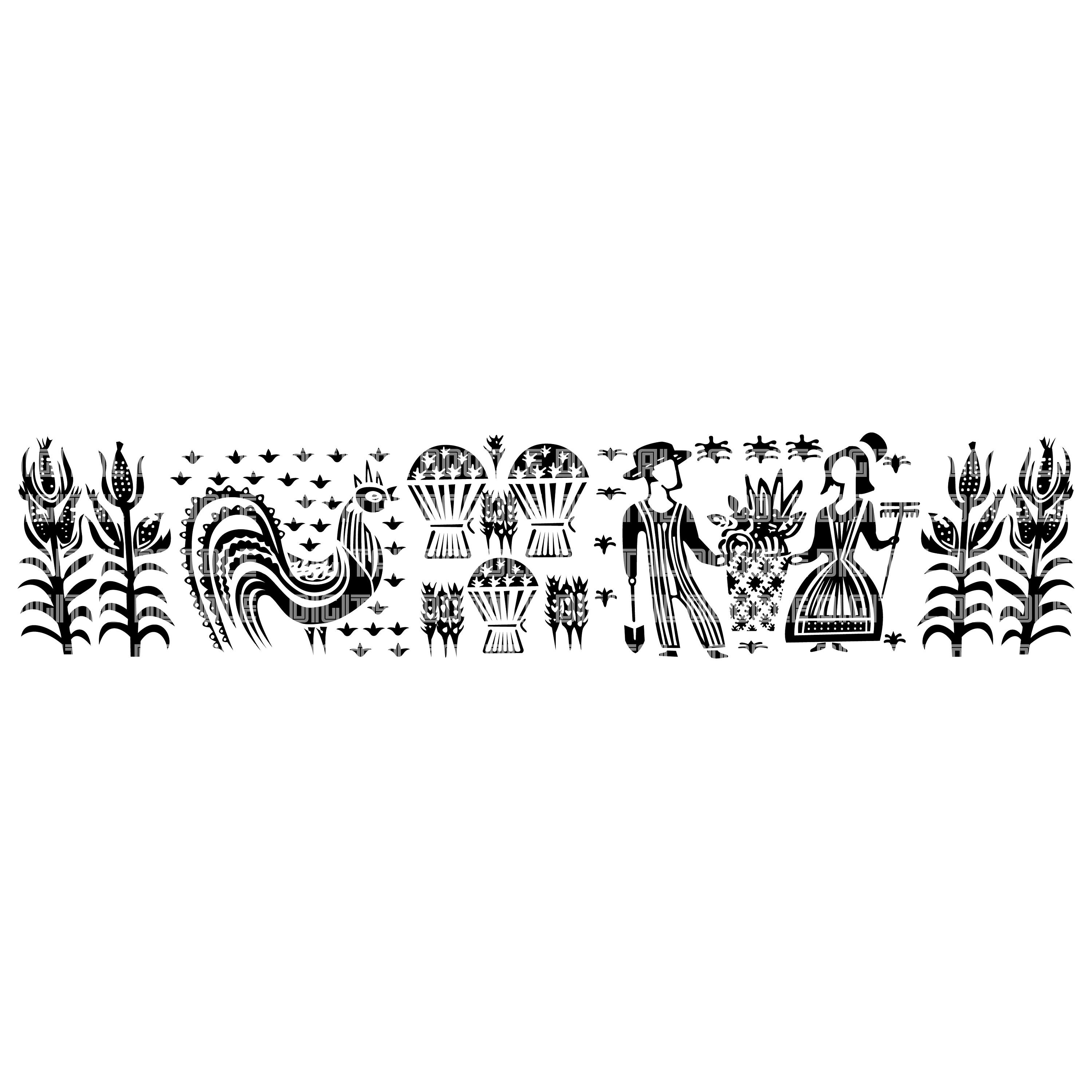 Vintage Pyrex Amish Butterprint SVG Clip Art Vector Digital | Etsy