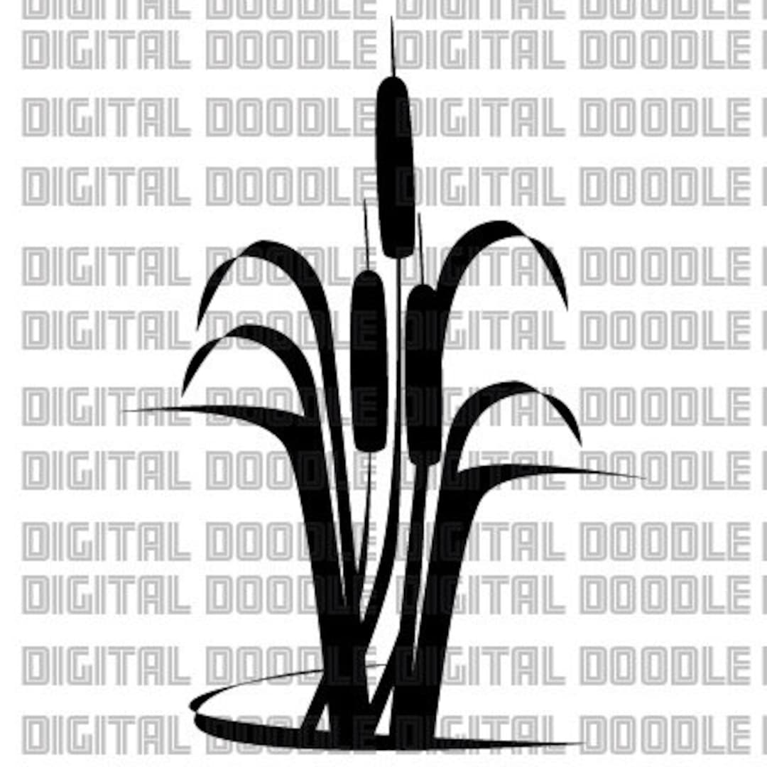 Cattails Svg Dxf Png and Eps Digital Download Personal Use - Etsy