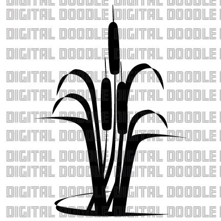 Cattails Svg Dxf Png and Eps Digital Download Personal Use - Etsy
