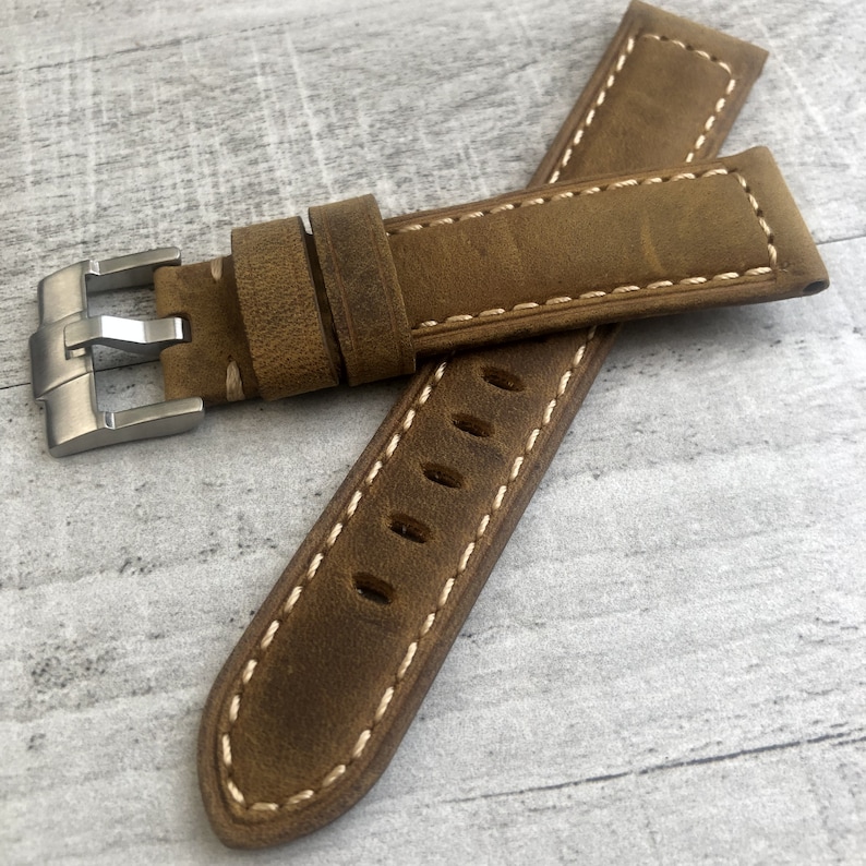 Genuine Brown Bull Leather Watch Strap Band 20mm Lug for Rolex - Etsy