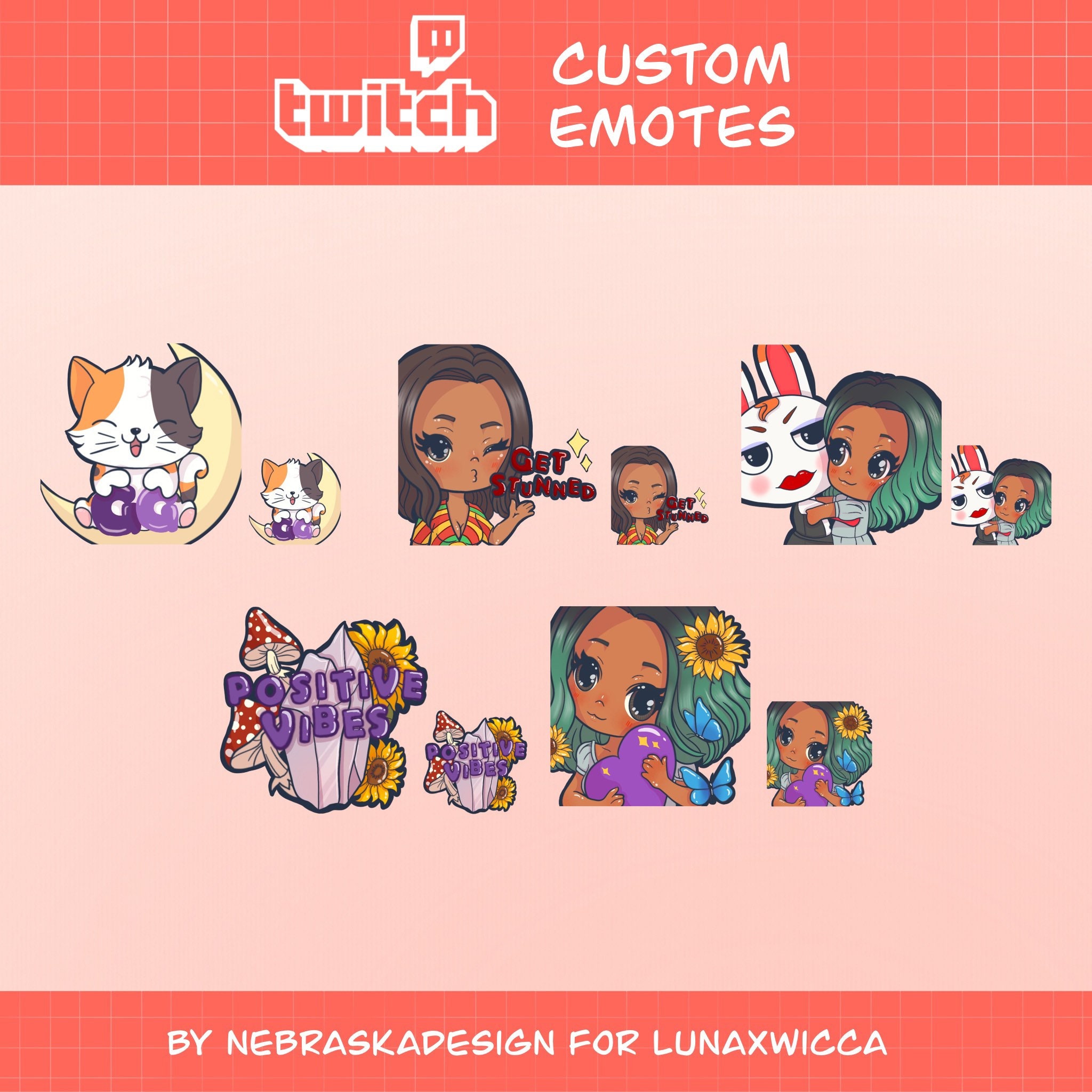 Custom Emotes COMMISSION Twitch Emotes Profile Avatar - Etsy