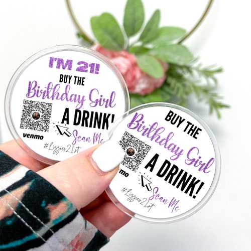 Birthday Venmo Pin Button - Etsy