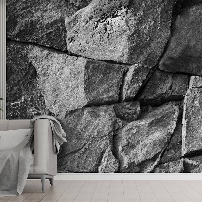 Stone Wallpaper - Etsy