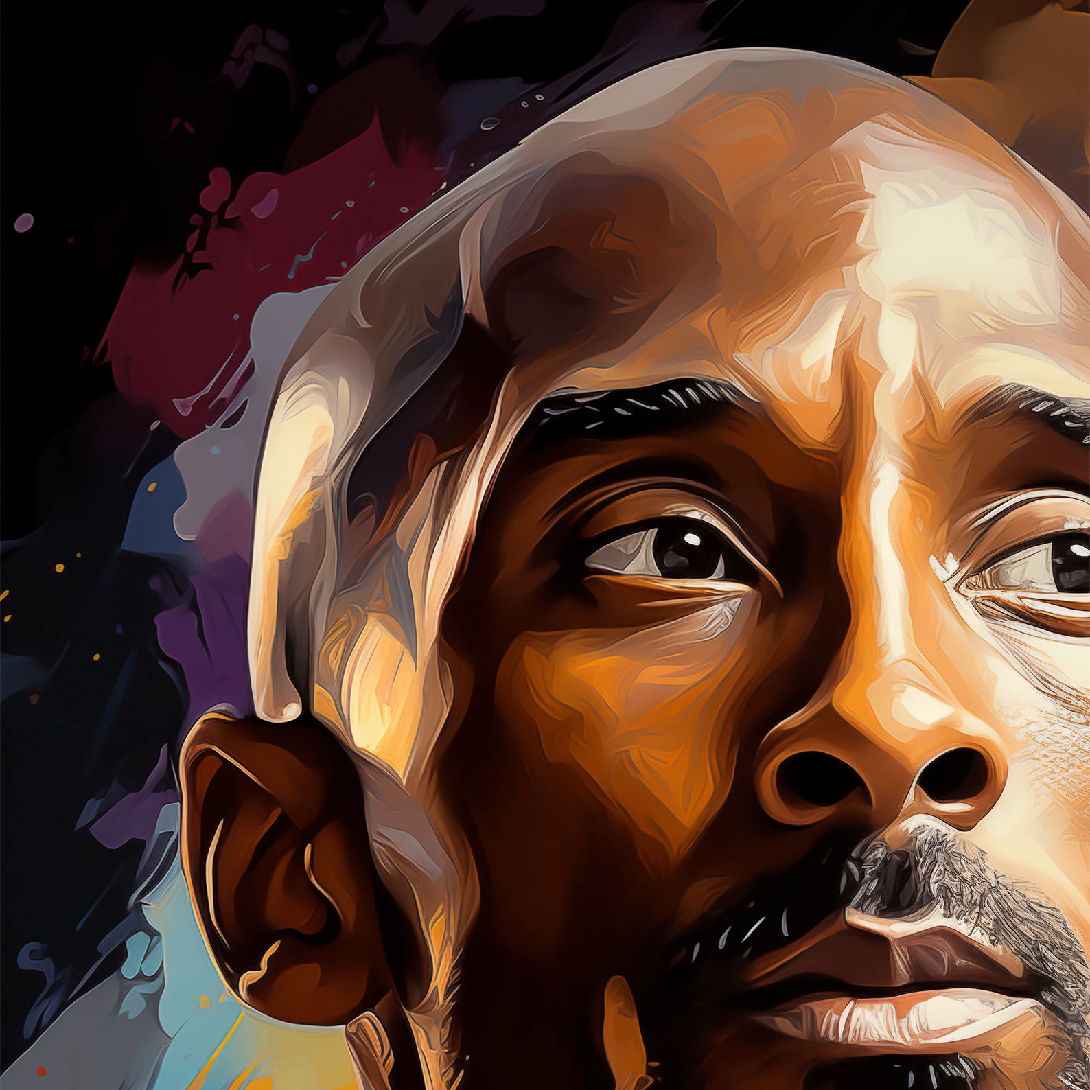 Kobe Bryant Art Portrait, Basketball Legend, Ready to Hang Canvas or ...